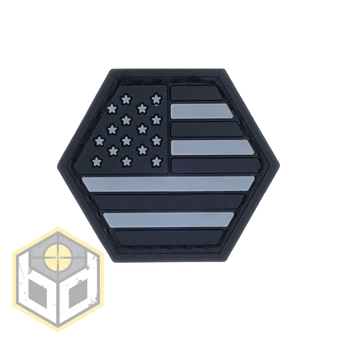 American Flag Dark Ballistic Hex Patch BH00052 - Just BB Guns