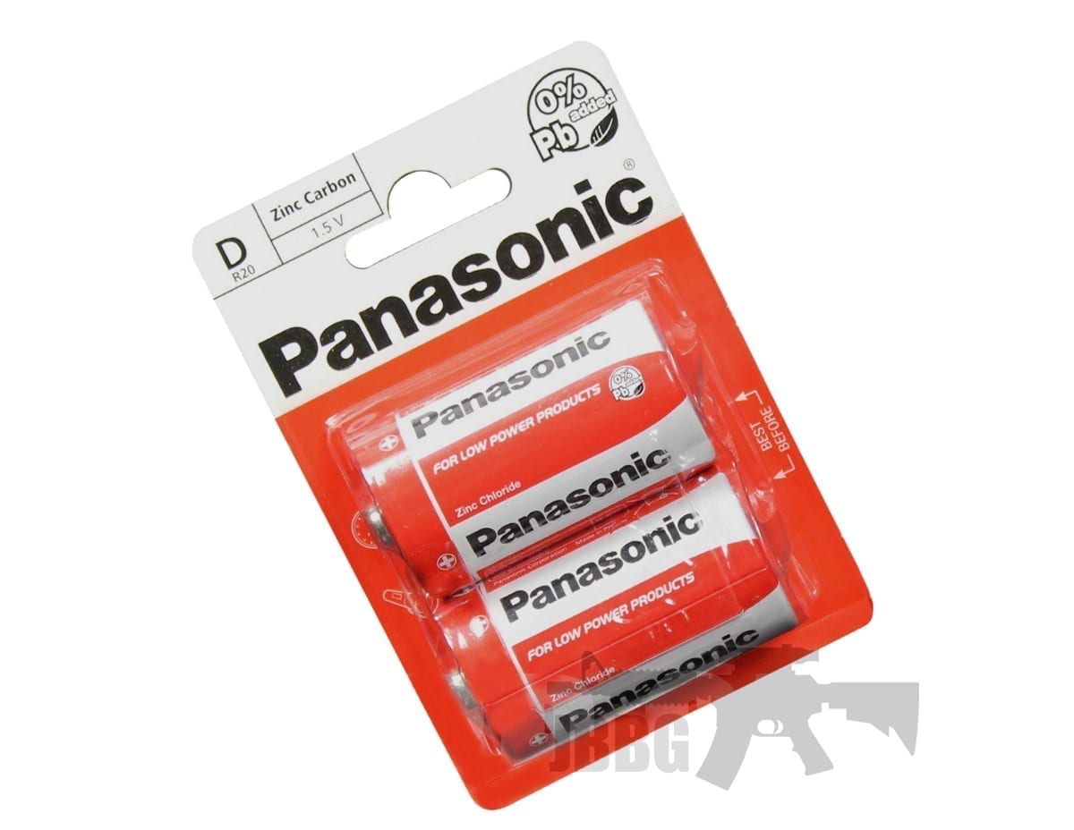 Panasonic R20 D Batteries - Just BB Guns