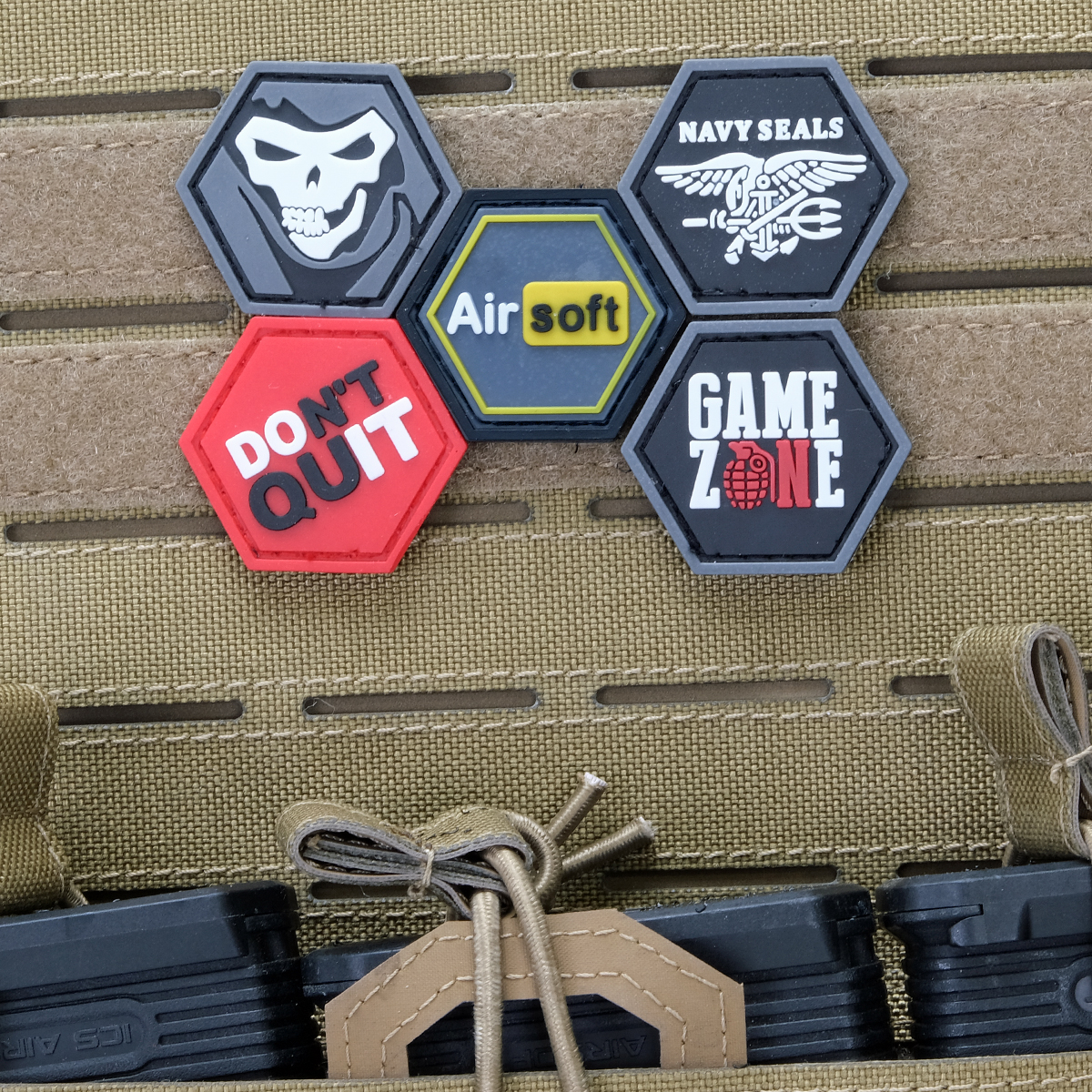 Blood Group AB+ Ballistic Hex Patch BH00122 - Just BB Guns