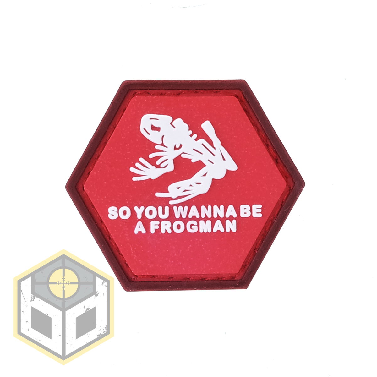 US Navy Seals Frogman Special Warfare Red Ballistic Hex Patch