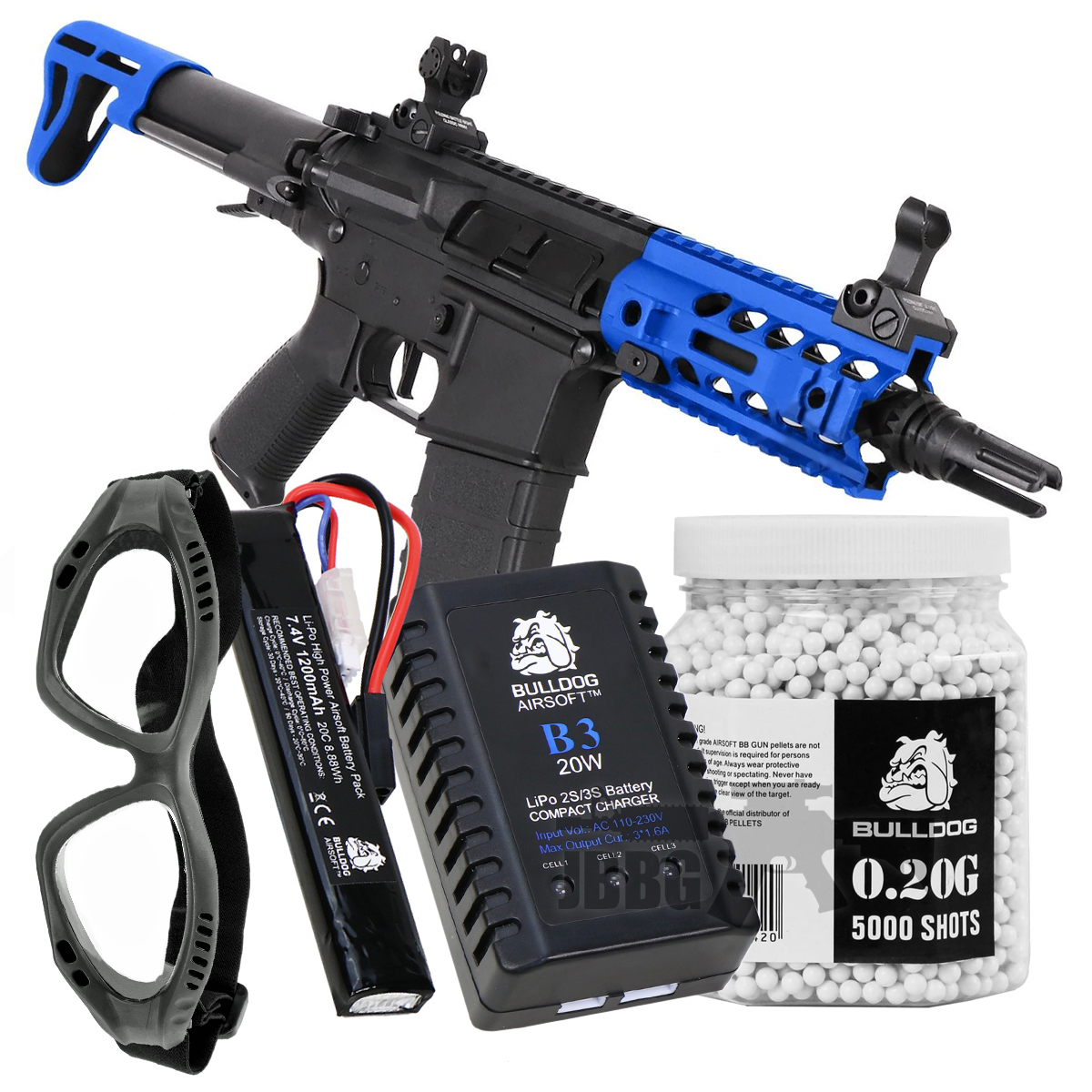 Bundle Offer AR4 SBR AEG Carbine Classic Army ENF009P Gun