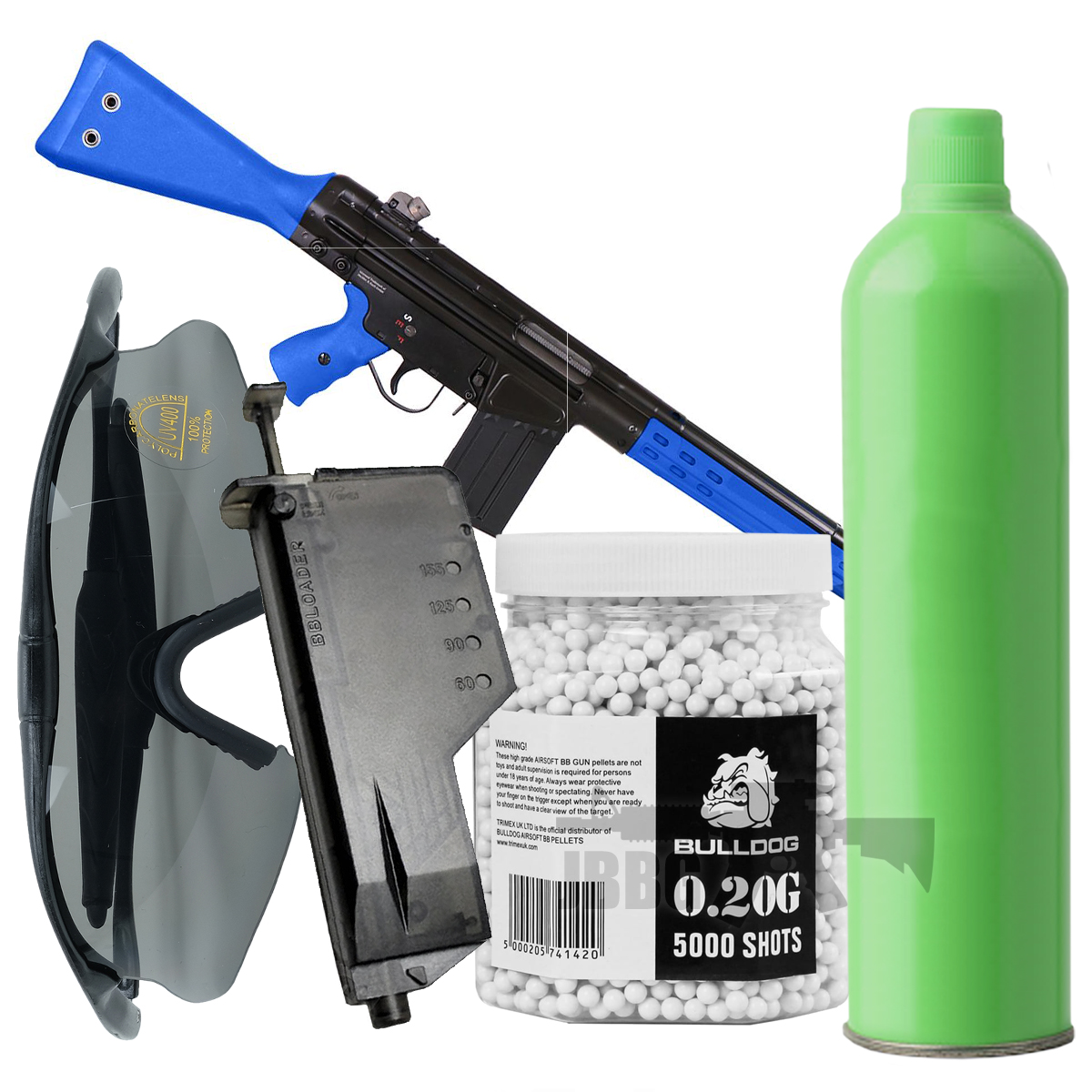 Bundle Offer H&K WE Licensed H&K G3A3 GBB Airsoft Rifle Set