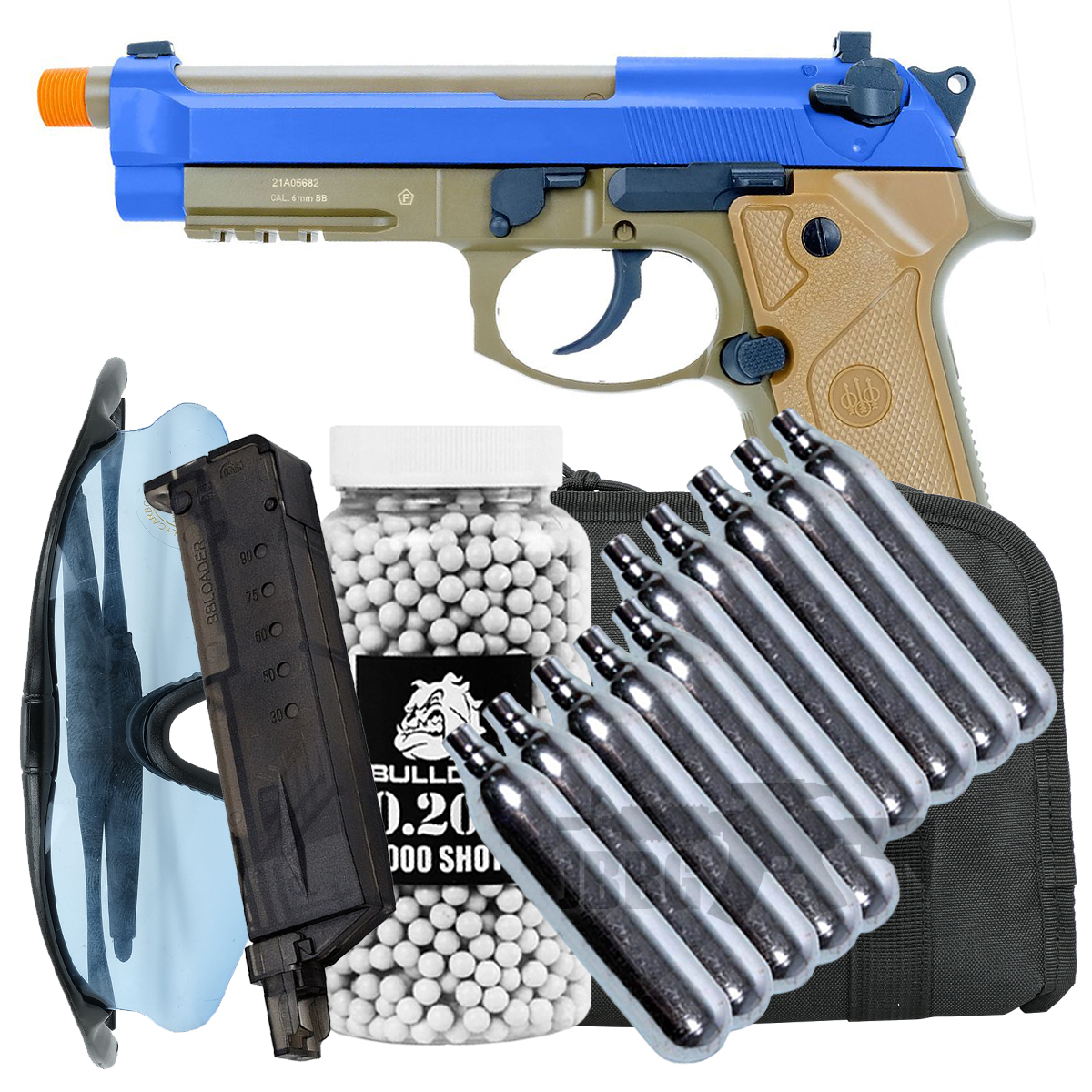 Beretta M9A3 CO2 Airsoft Blowback Pistol Full Auto Bundle Offer