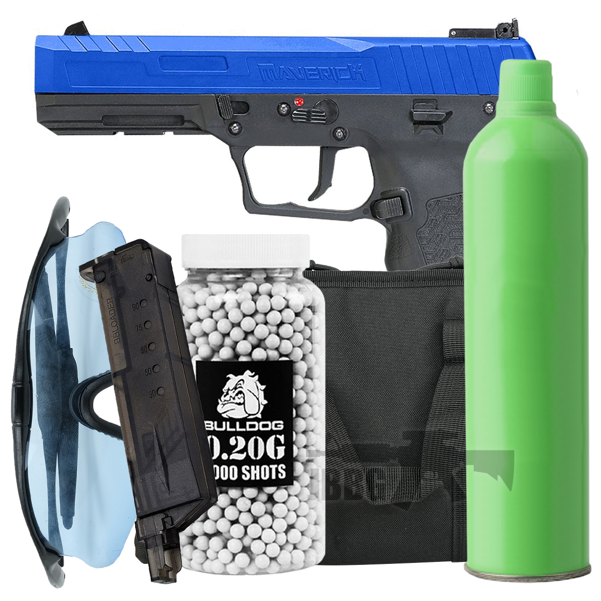 SRC Maverick Gas Airsoft Pistol Bundle Offer - Just BB Guns