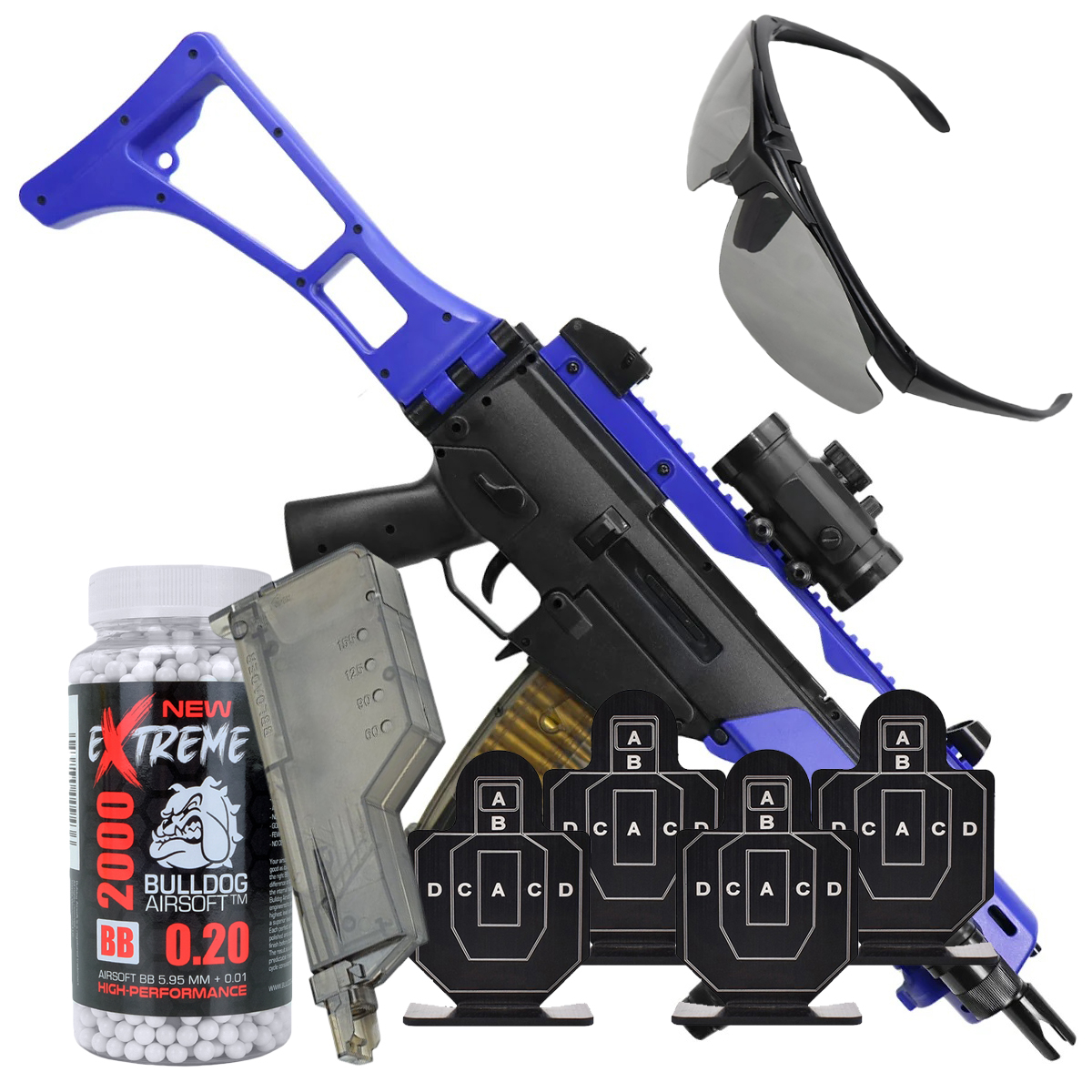 Bundle Offer M85P Electric Airsoft BB Gun Blue - Just BB Guns