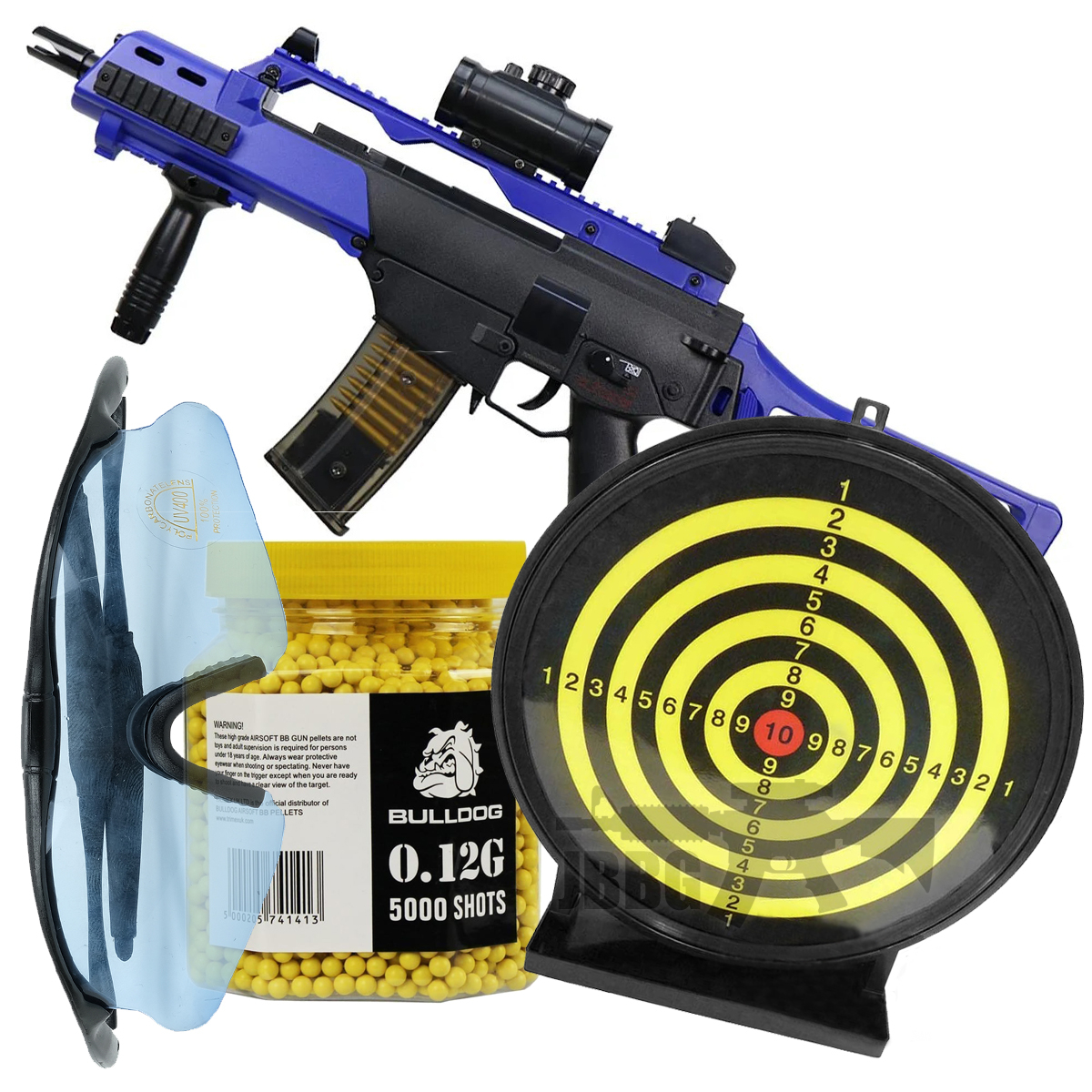 Bundle Offer M85P Electric Airsoft BB Gun Blue - Just BB Guns
