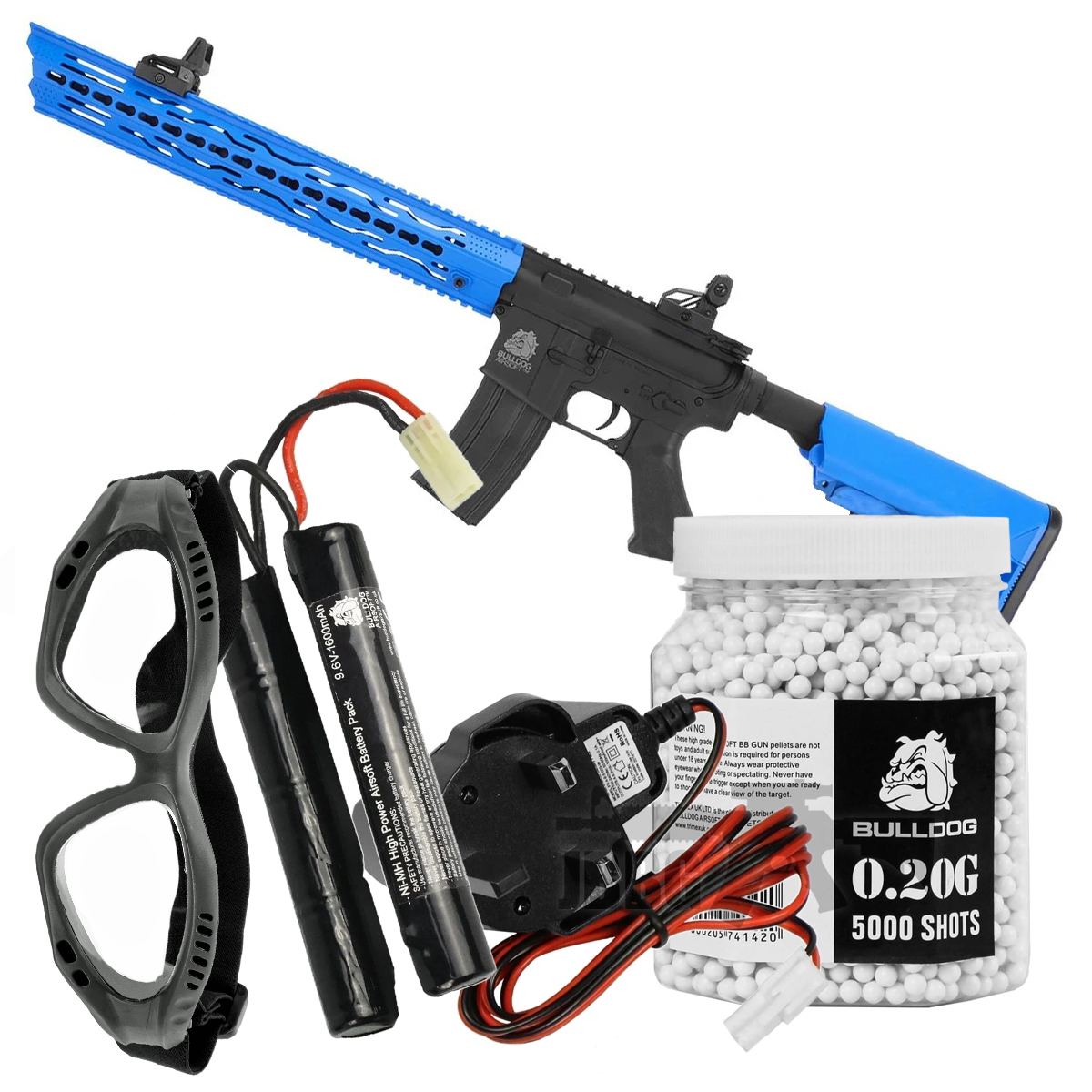 Bundle Offer Bulldog Mamba ST P1 Airsoft Gun Set - Just BB Guns