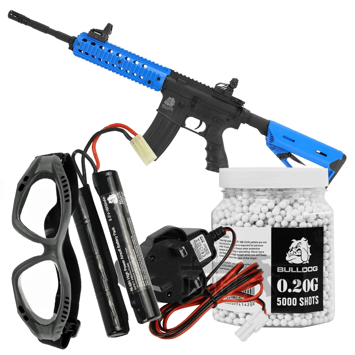 Bundle Offer Bulldog ST Delta L Airsoft Gun Set - Just BB Guns