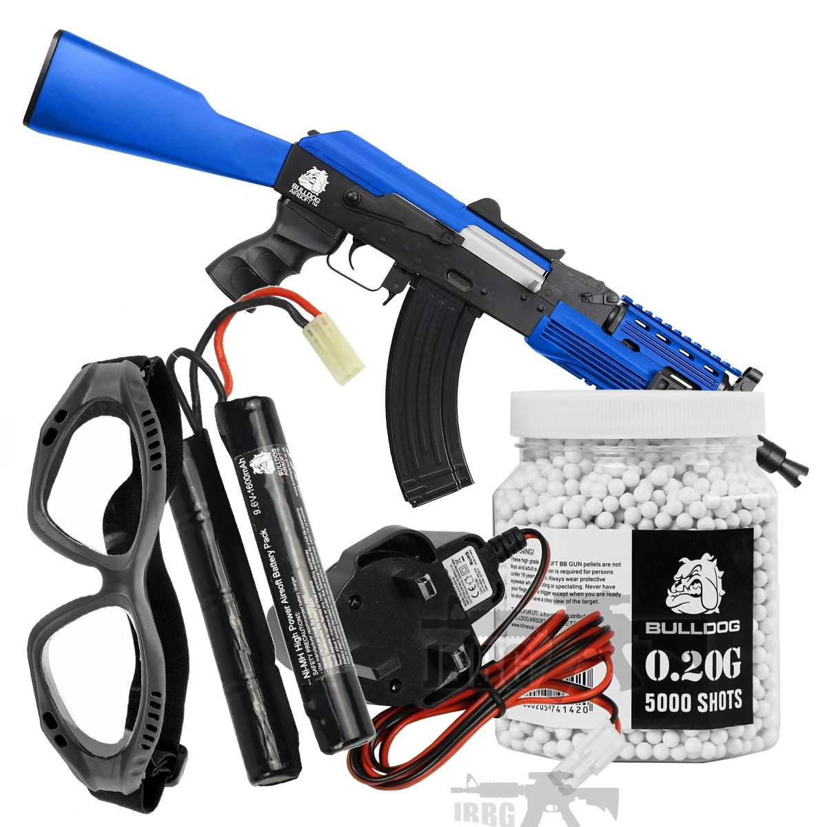 Bundle Offer BULLDOG AK47C Airsoft Gun Set - Just BB Guns