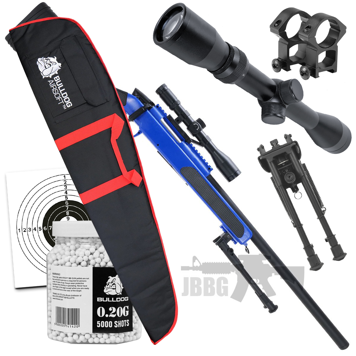 ZM51 Sniper Airsoft Rifle Bundle Offer Set - Just BB Guns