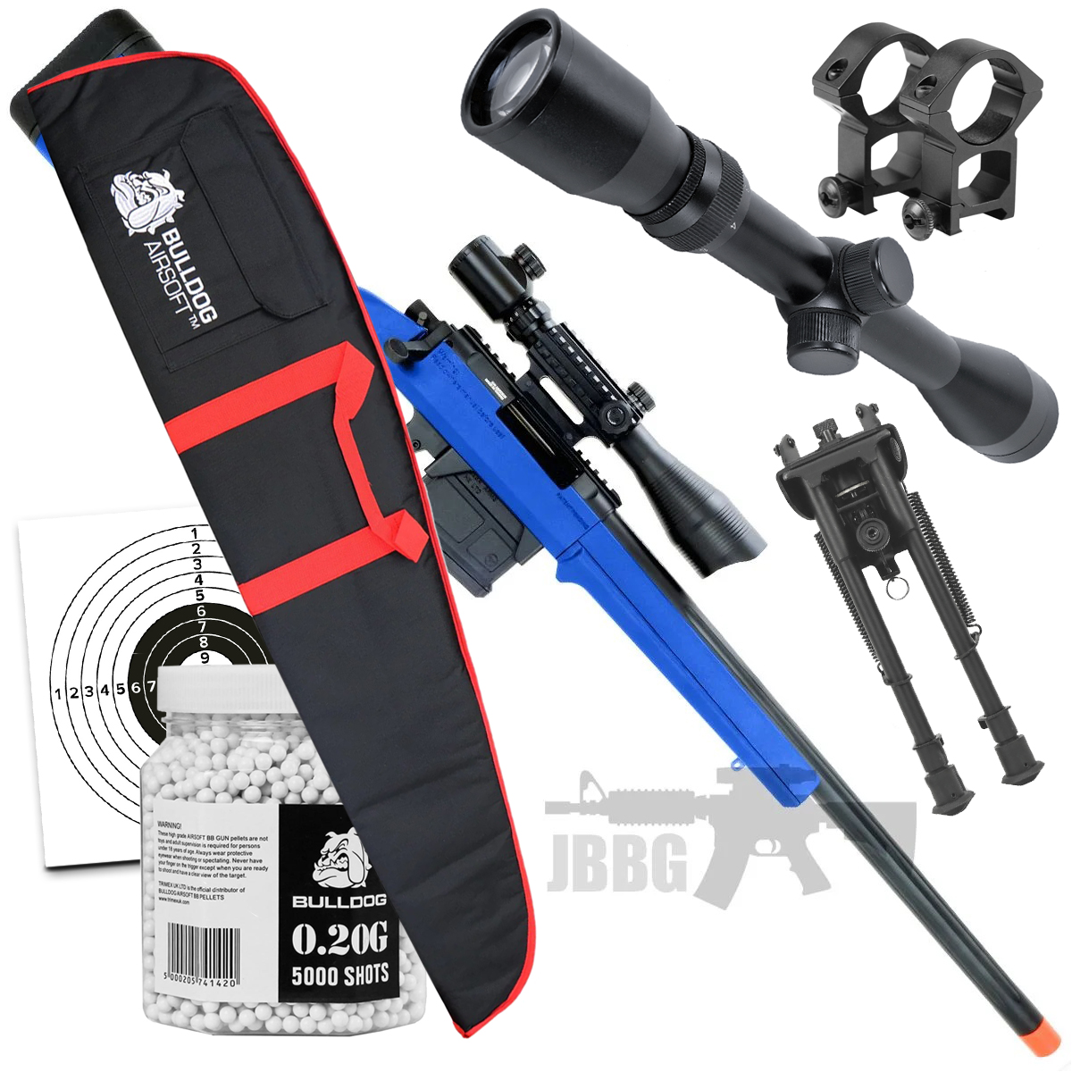 Amoeba AS-01 Striker Airsoft Sniper Rifle Bundle Offer
