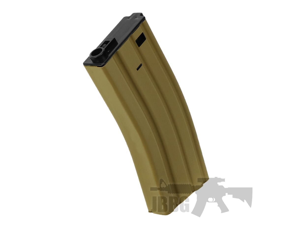 SRC M4 Metal Mag Low Cap Tan - Just BB Guns