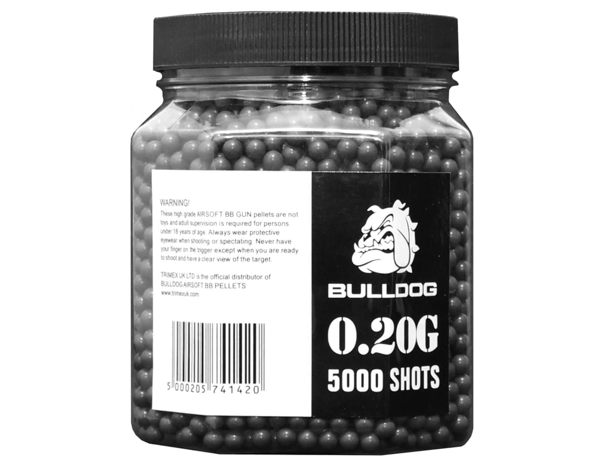 Bulldog 0.20g BB Black 5000 - Just BB Guns