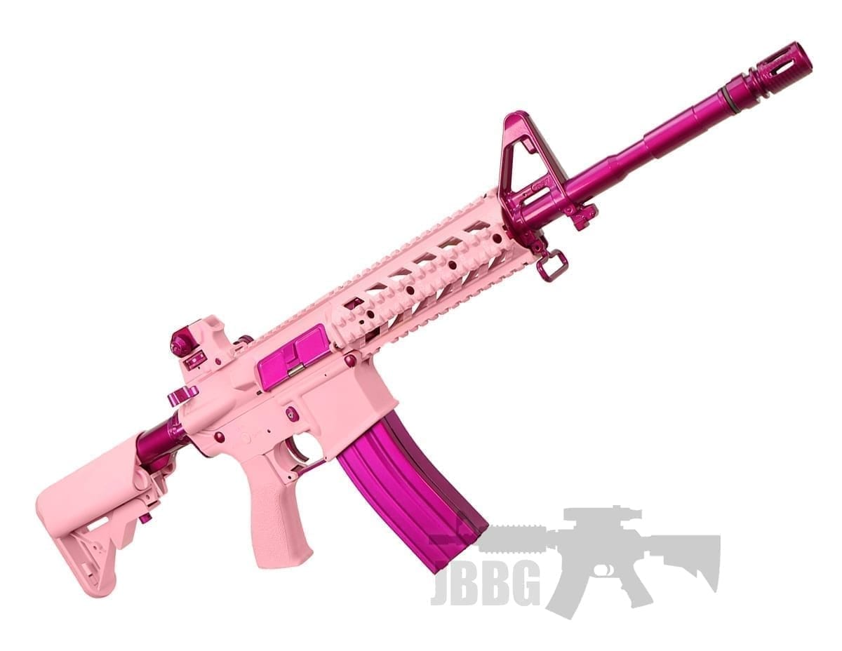 Femme Fatale FF15 Pink Raider M4 RIS AEG Airsoft Gun - Limited Edition ...