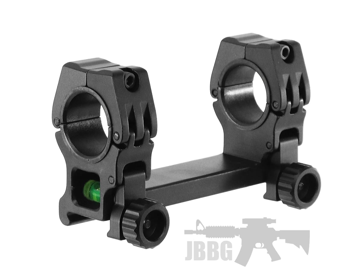 Tactical One Piece 25.4-30 Scope Mount with Bubble Level - Just BB Guns