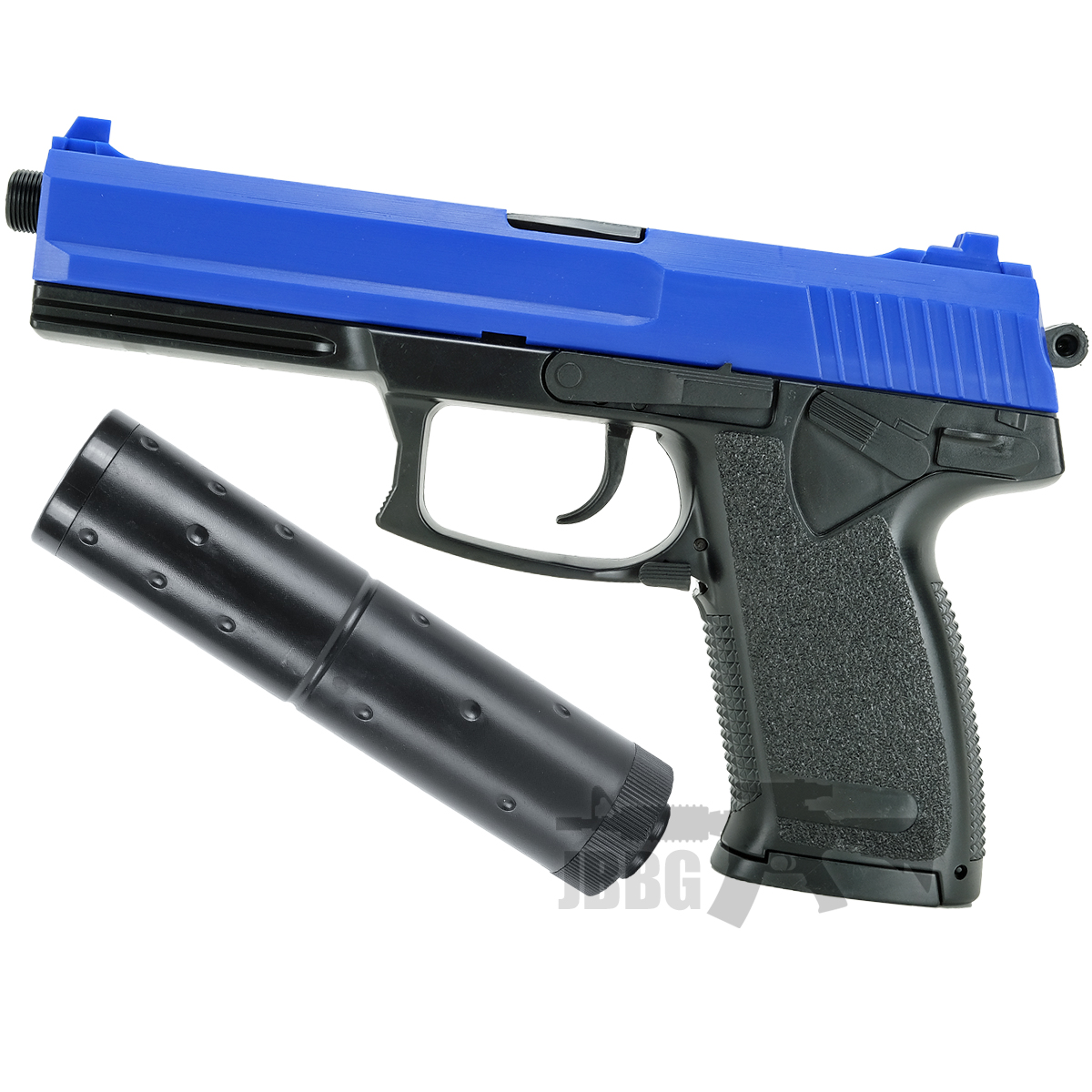 M23 Spring BB Pistol with Silencer Two-Tone Blue - Just BB Guns