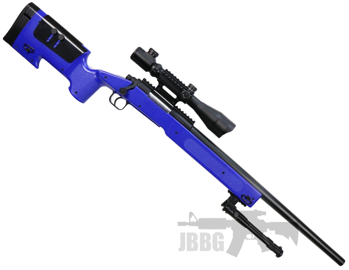 Bundle Offer Airsoft Sniper Rifle M62 Blue - Just BB Guns