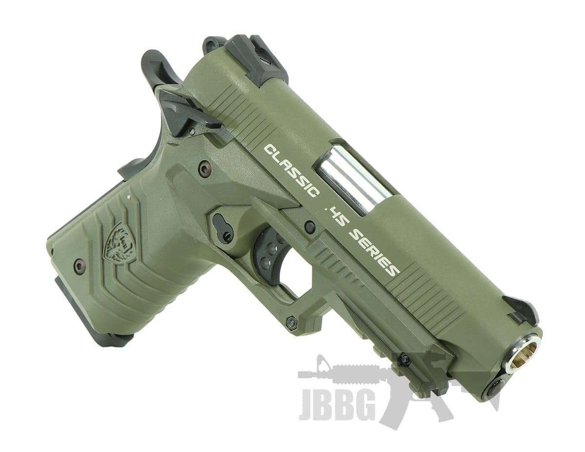 HG172 Tac 1911 Gas Pistol Green - Just BB Guns