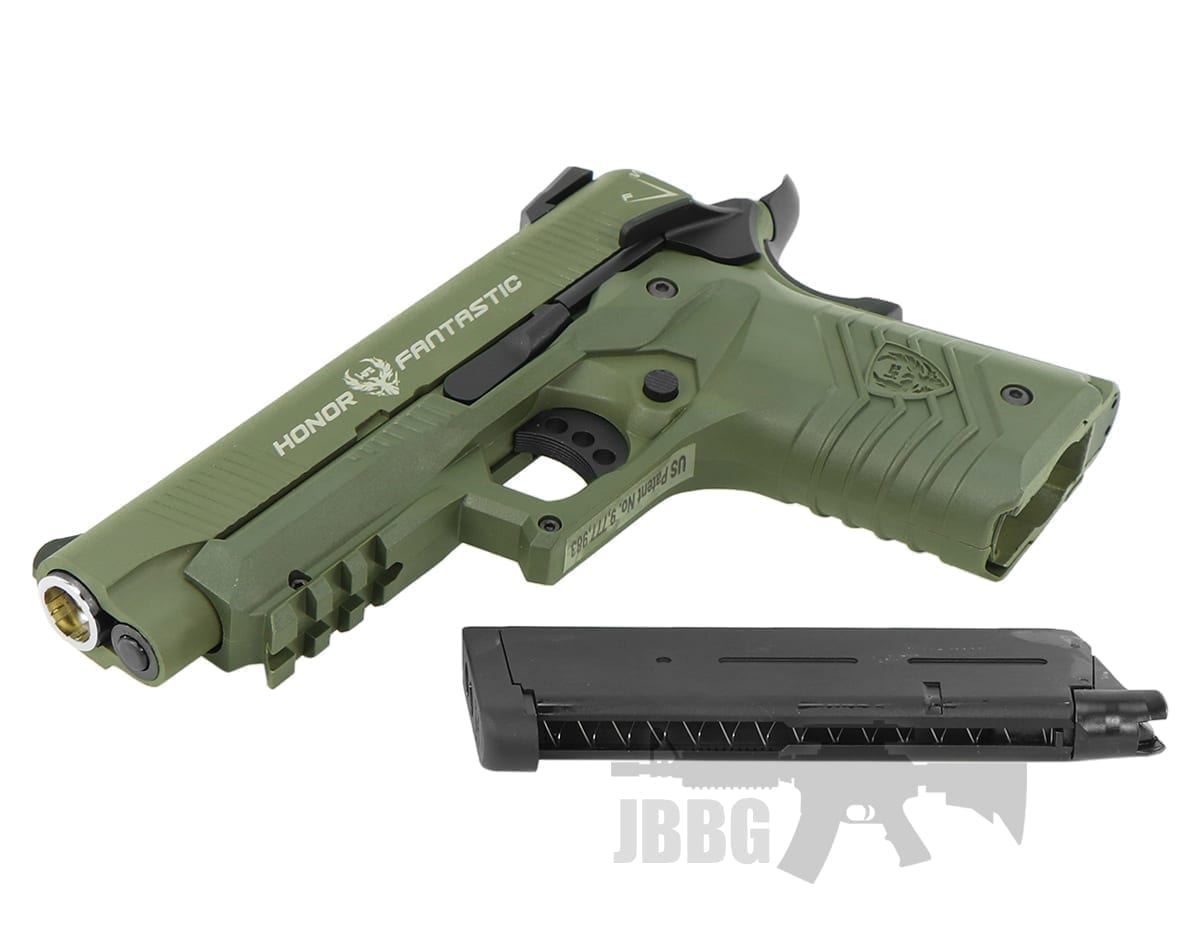 HG172 Tac 1911 Gas Pistol Green - Just BB Guns