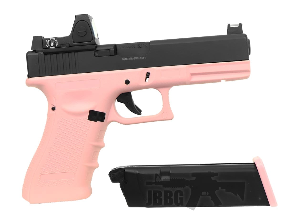 Raven EU18C Airsoft GBB Pistol Pink with BDS - Just BB Guns