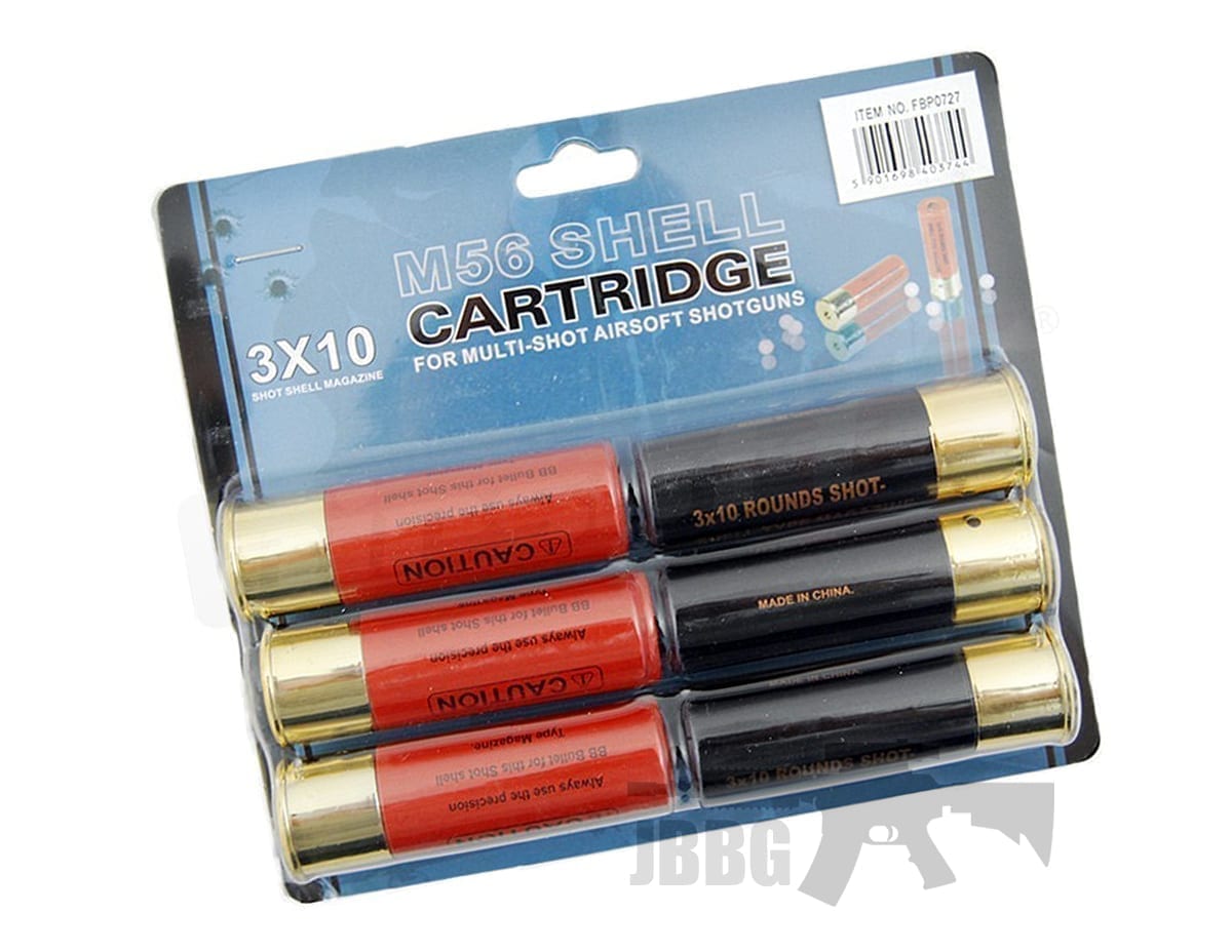M56 Shell Mags for Multi-Shot Shotgun - Pack of 6 - Just BB Guns