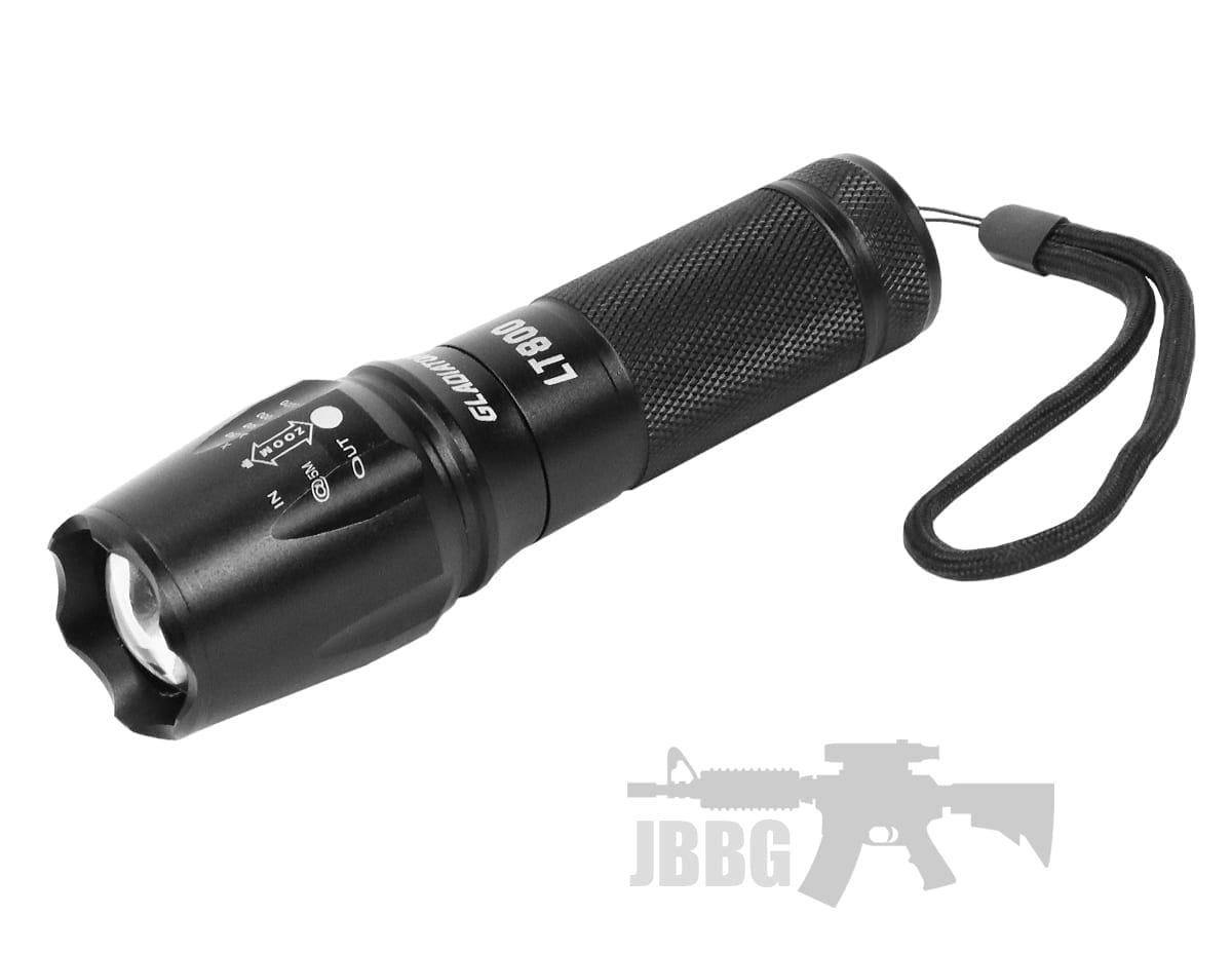Gladiator LT800 Military LED Metal Torch - Just BB Guns
