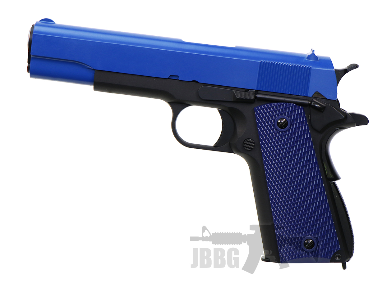 WE1908p 1911 Gas Pistol Blue - Just BB Guns
