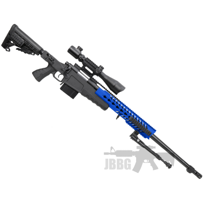 MB4418A1 Bundle Offer Airsoft Sniper Rifle Blue - Just BB Guns