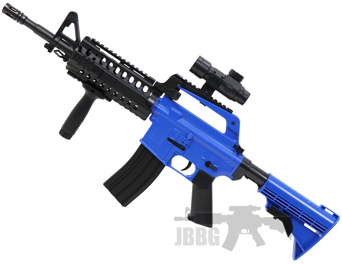 Well MR733 Spring Airsoft Rifle Two-Tone Blue - Just BB Guns