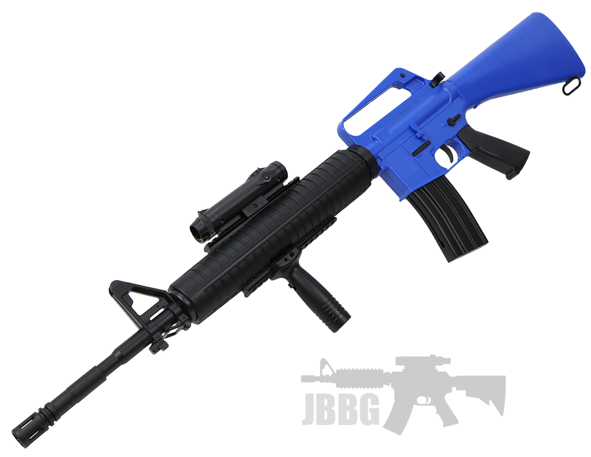 Well M16A3 Carbine Spring Airsoft Rifle - Just BB Guns
