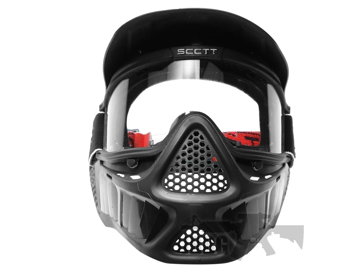 Combat Airsoft Mask Black - Just BB Guns