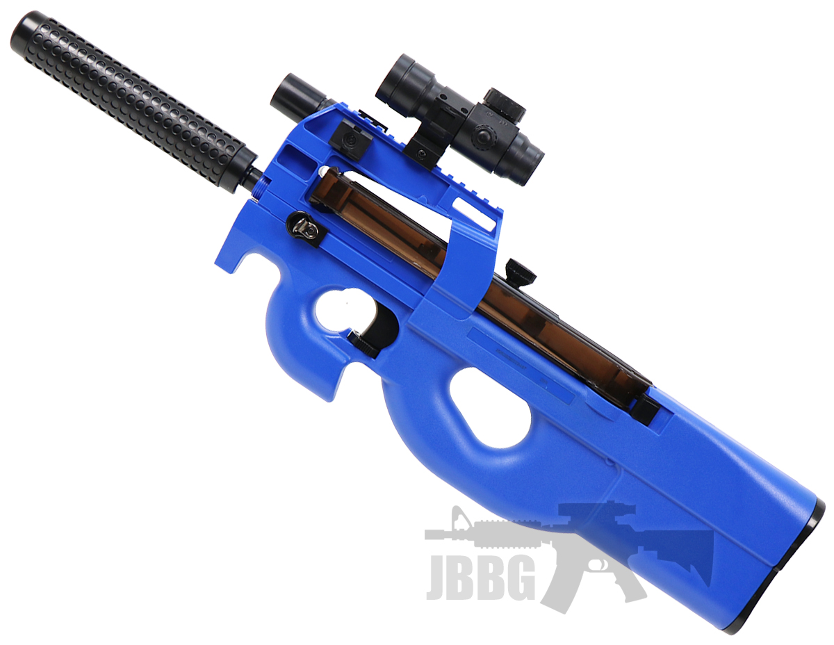 Well D90H D90 AEG Airsoft BB Gun Set Two-Tone Blue - Just BB Guns