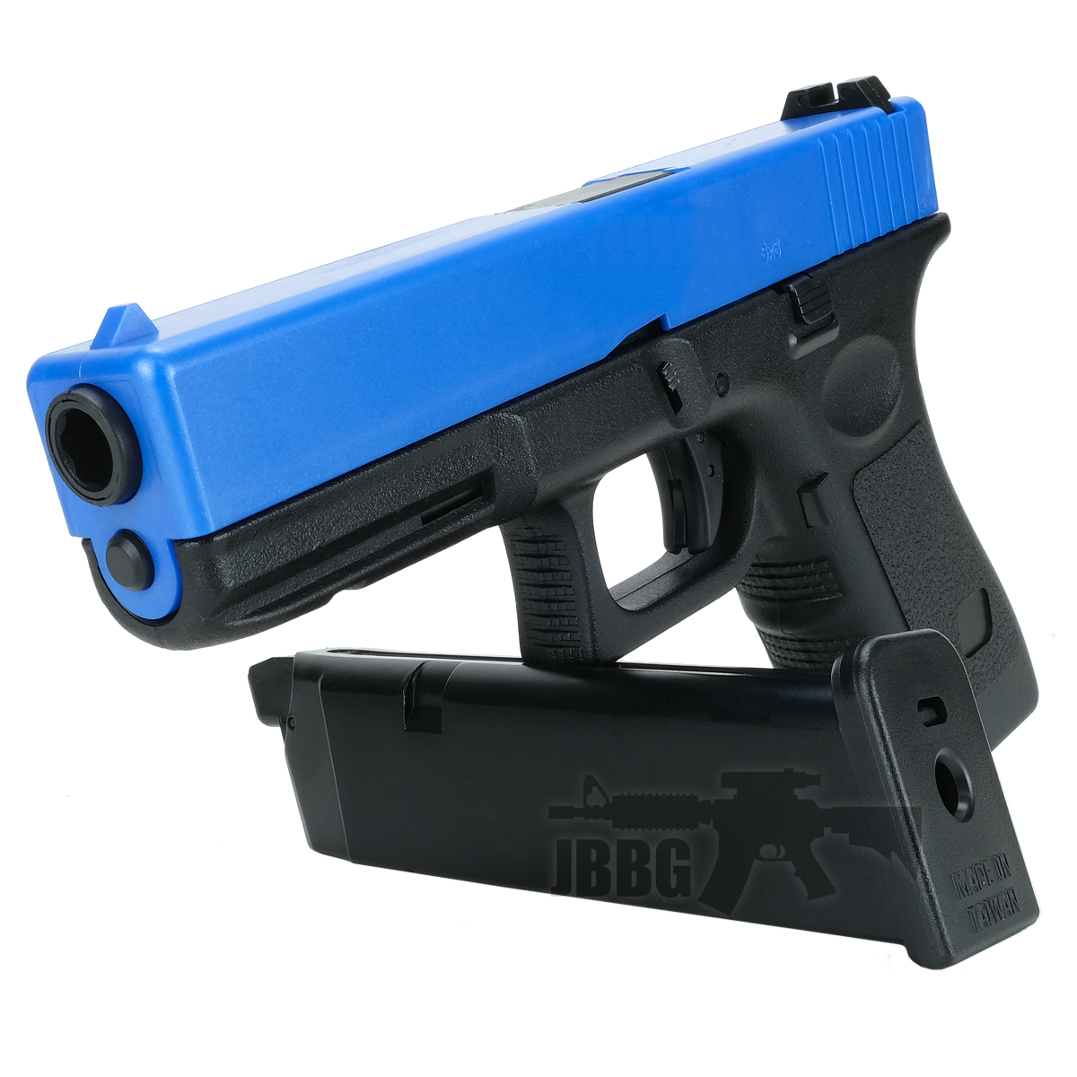 HG185 G17 Gas Sportline Airsoft Pistol Two-Tone Blue - Just BB Guns