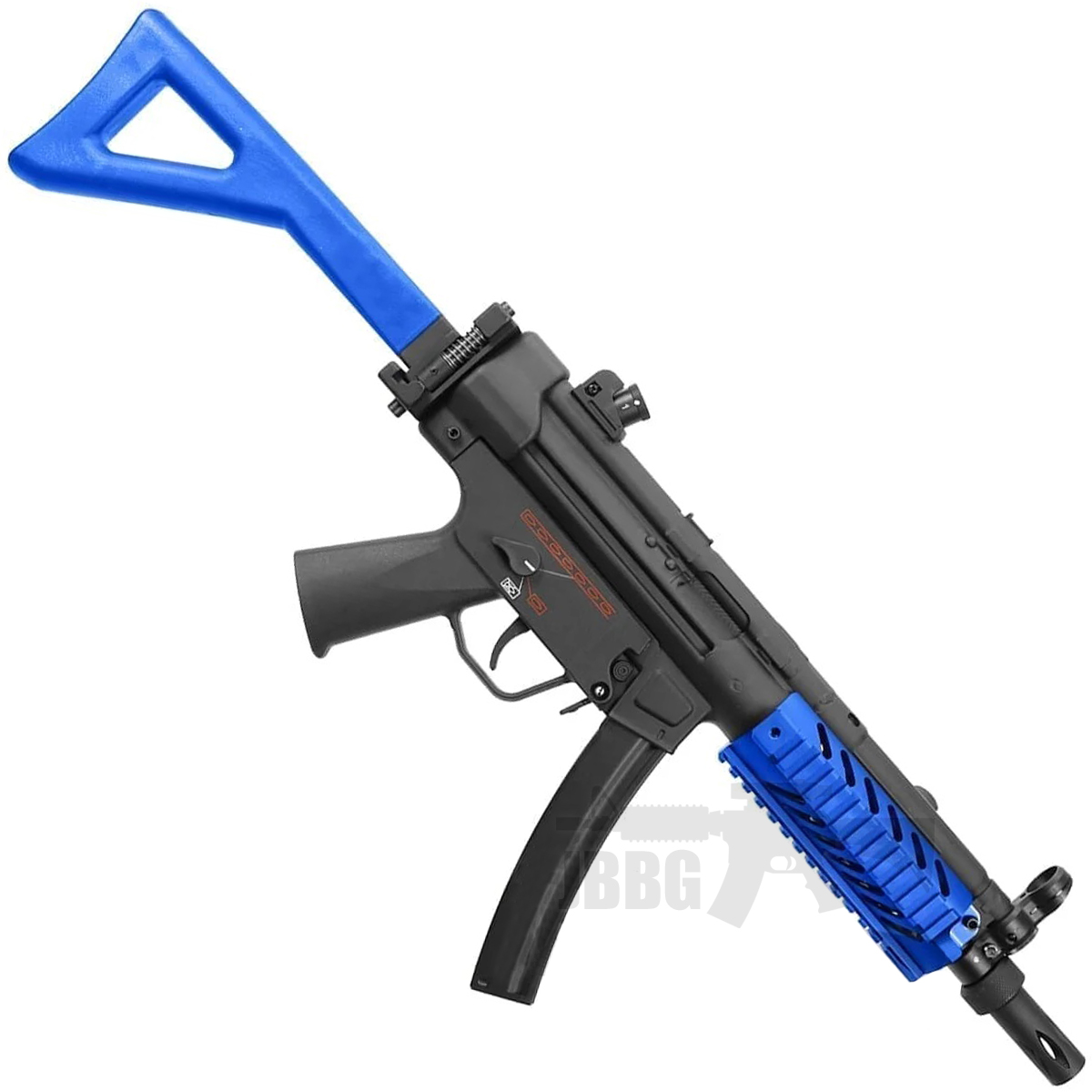 SR5 TAC SMG Metal AEG Gen2 MP5 Airsoft Gun Two-Tone Blue - Just BB Guns