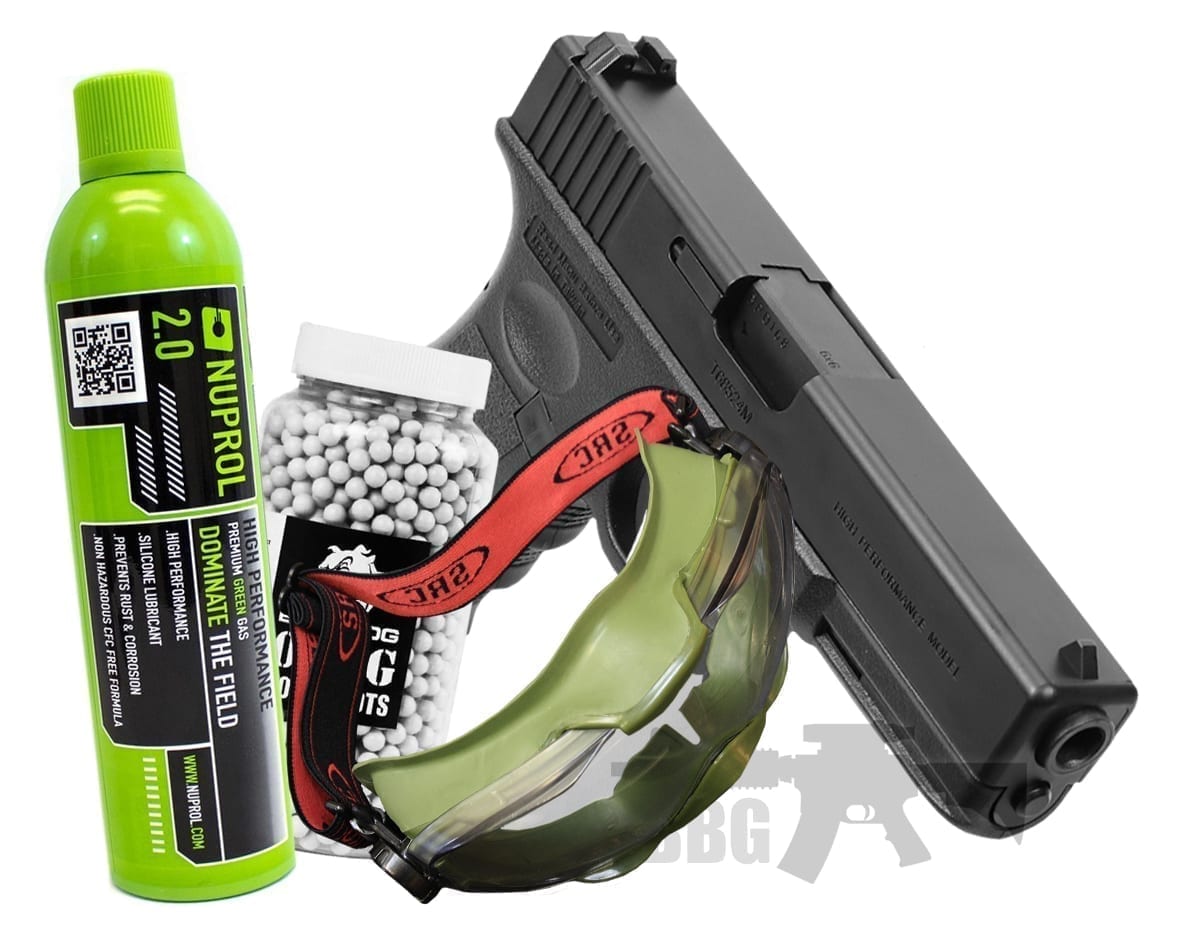 Bundle Offer HG185 Gas Pistol black - Just BB Guns