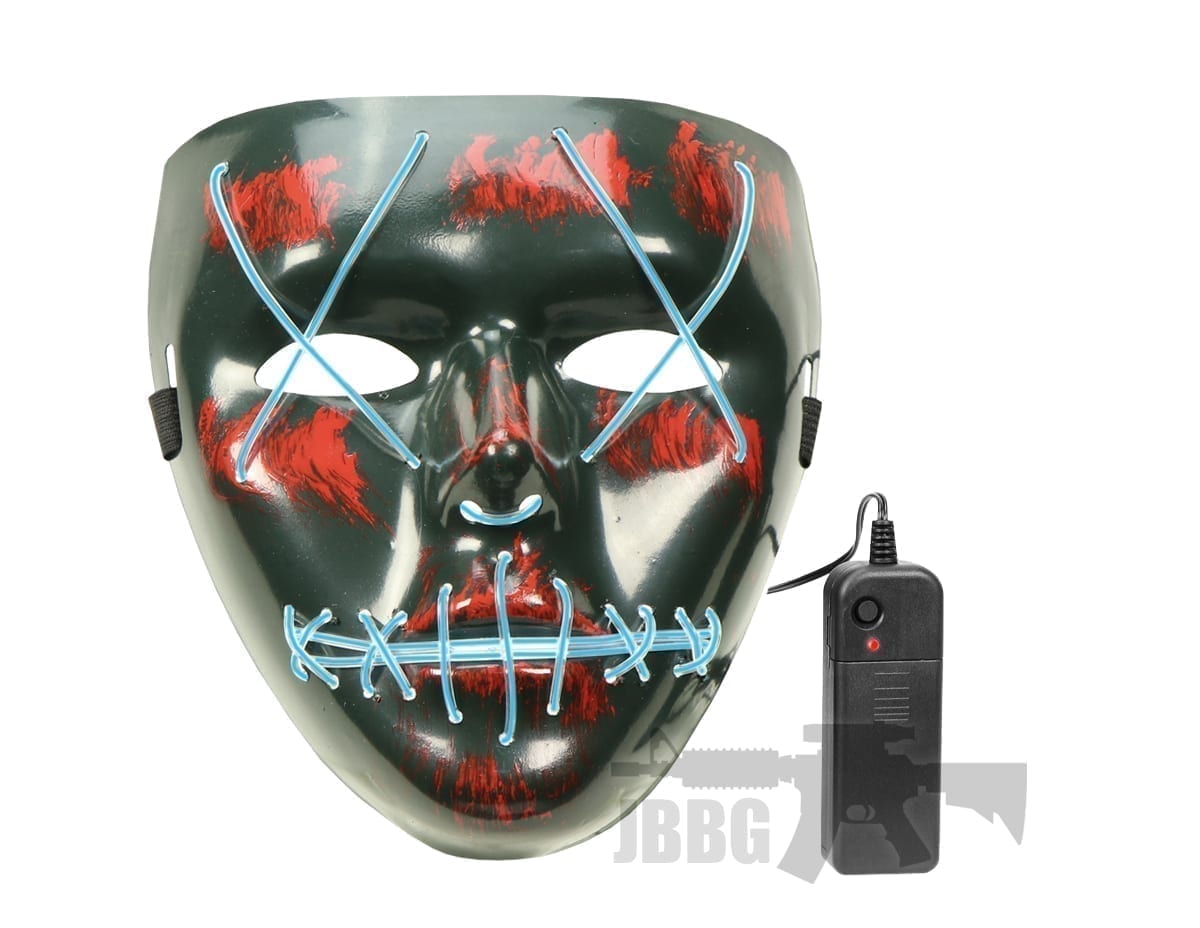 LED Purge Mask Blue X - Just BB Guns