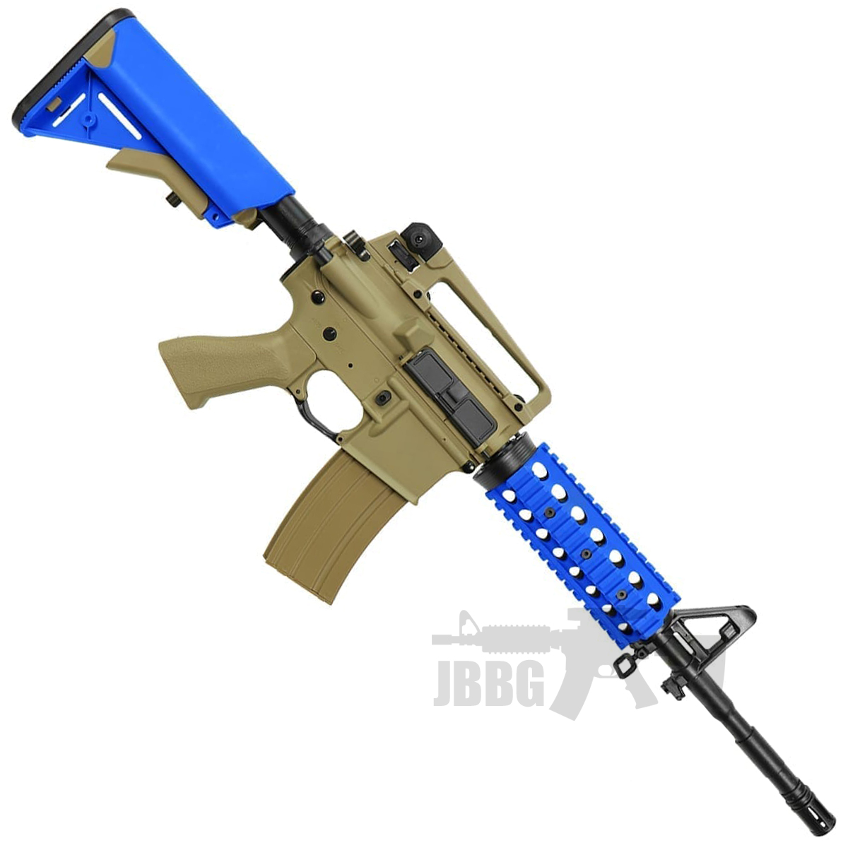 Bulldog M4PG RIS Airsoft Gun Tan Blue - Just BB Guns