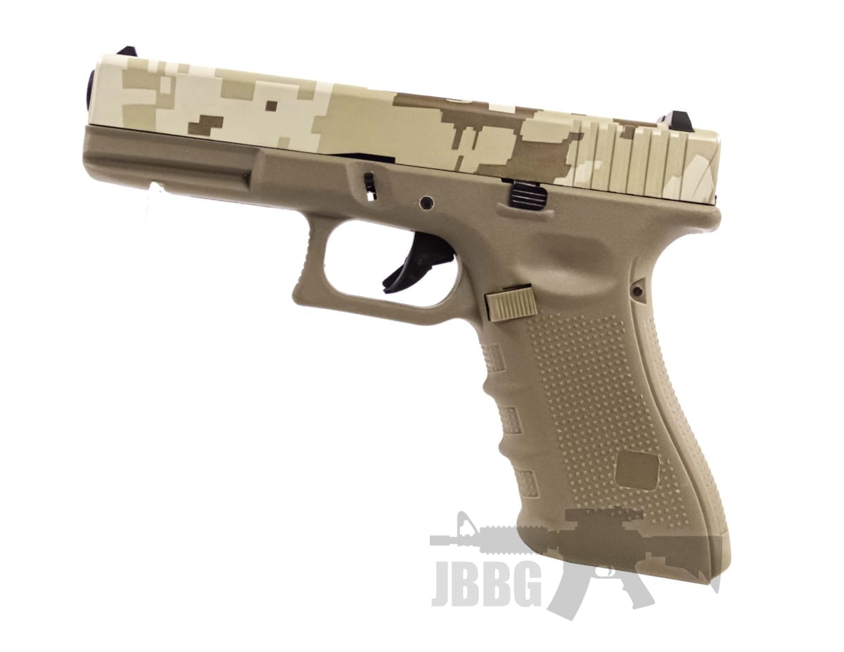 Raven EU17 GBB Airsoft Pistol Digi Camo Tan - Just BB Guns