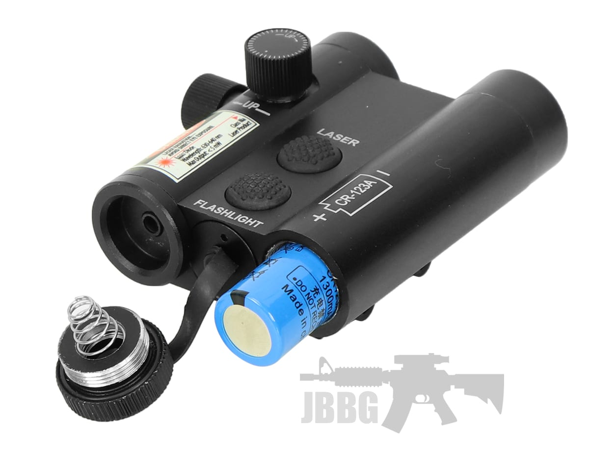 Military Grade Dual Laser and Flashlight Combo Rail Unit - Just BB Guns