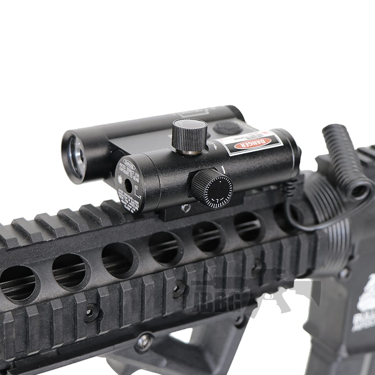 Military Grade Dual Laser and Flashlight Combo Rail Unit - Just BB Guns