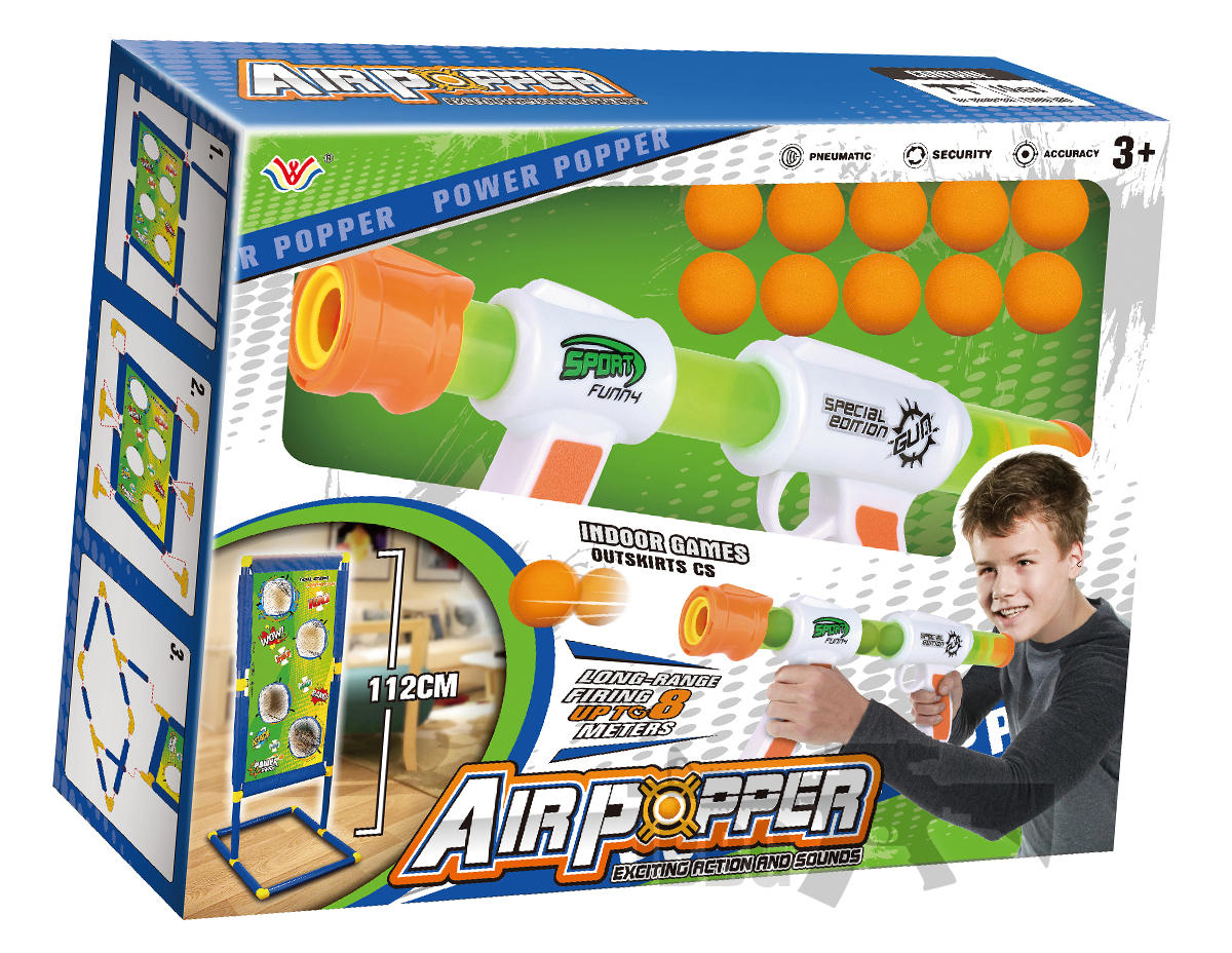 Air Popper Soft Ball Gun Game Set - Just BB Guns