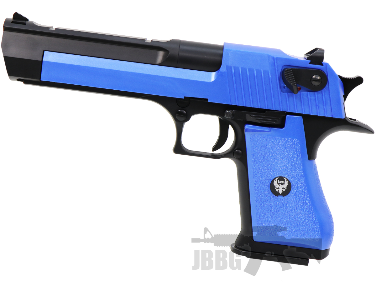 Bundle Offer HG195 Desert Eagle Gas Pistol Blue - Just BB Guns