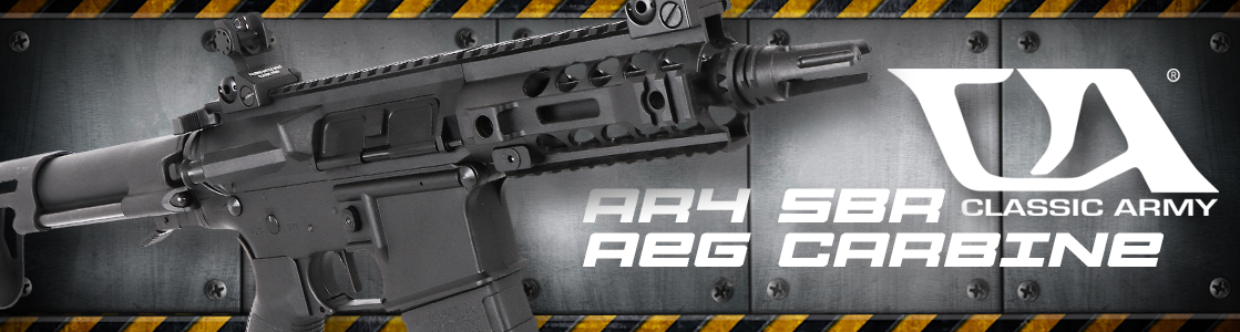 AR4 SBR AEG Carbine Classic Army ENF009P Airsoft Gun - Just BB Guns
