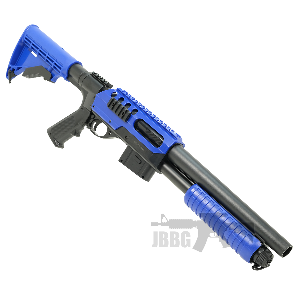 M47D1 UTG Pump Action Tactical Shotgun Two-Tone Blue - Just BB Guns