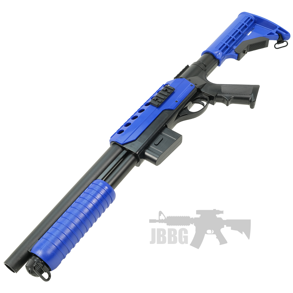 M47D1 UTG Pump Action Tactical Shotgun Two-Tone Blue - Just BB Guns