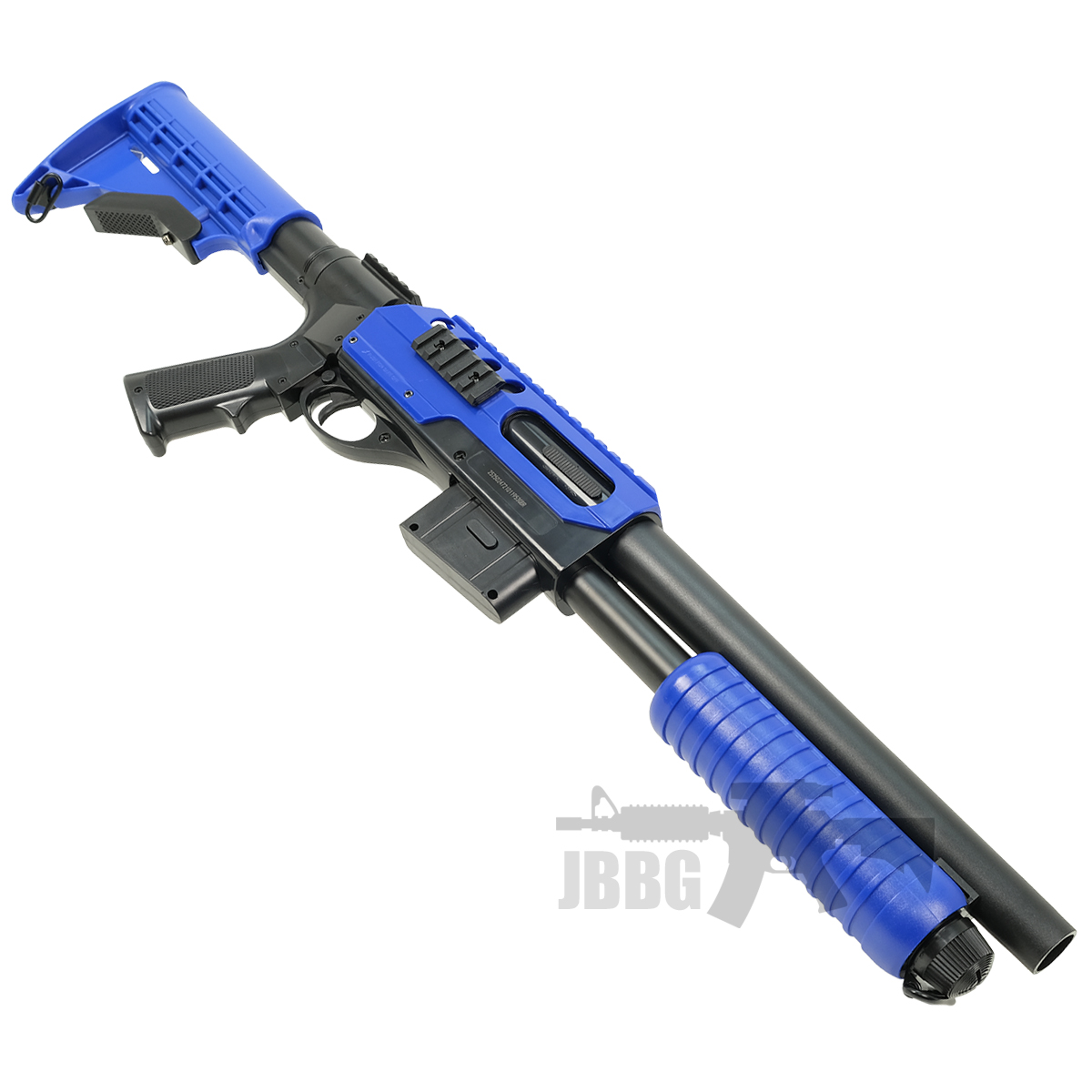 M47D1 UTG Pump Action Tactical Shotgun Two-Tone Blue - Just BB Guns