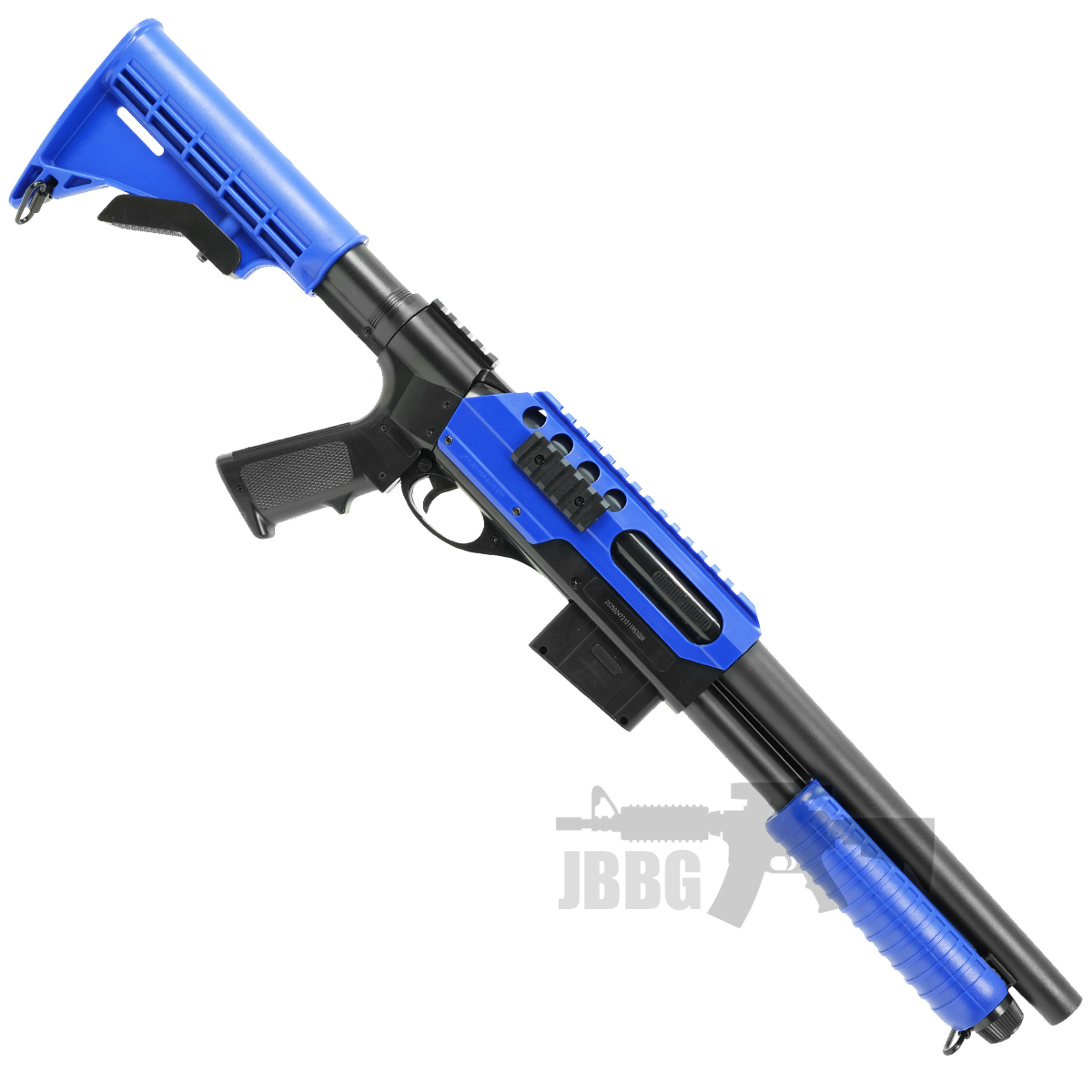 M47D1 UTG Pump Action Tactical Shotgun Two-Tone Blue - Just BB Guns