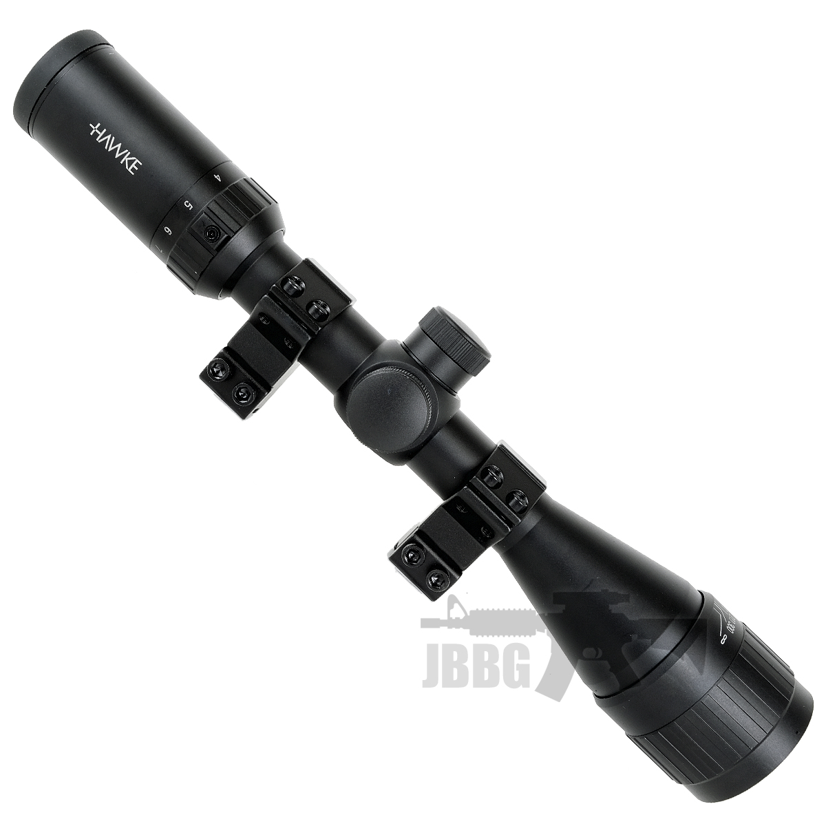 Fast Mount 3-9×40 AO (Mil Dot) Hawke Scope with Mounts U - Just BB Guns