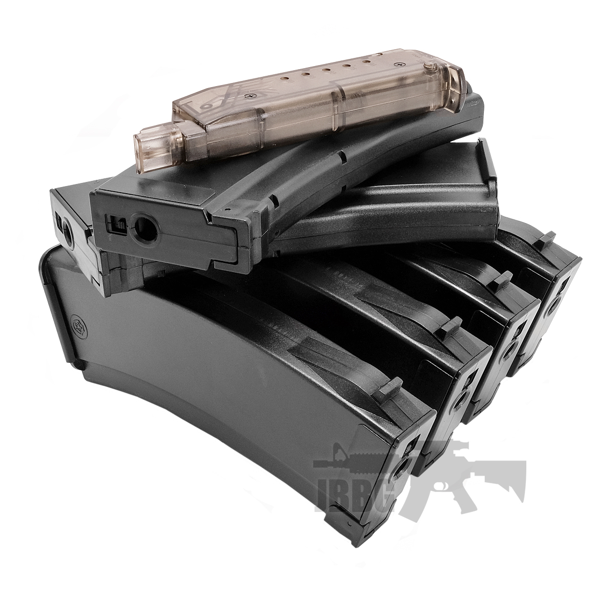 SRC AK74U X6 Mid-Cap 100 Rounds Magazine Set SAK-83 - Just BB Guns