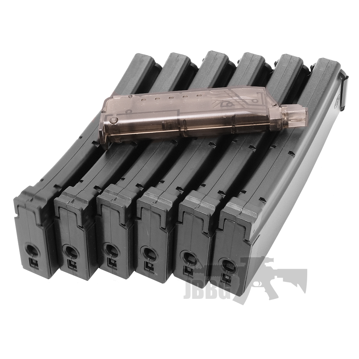 SRC AK74U X6 Mid-Cap 100 Rounds Magazine Set SAK-83 - Just BB Guns